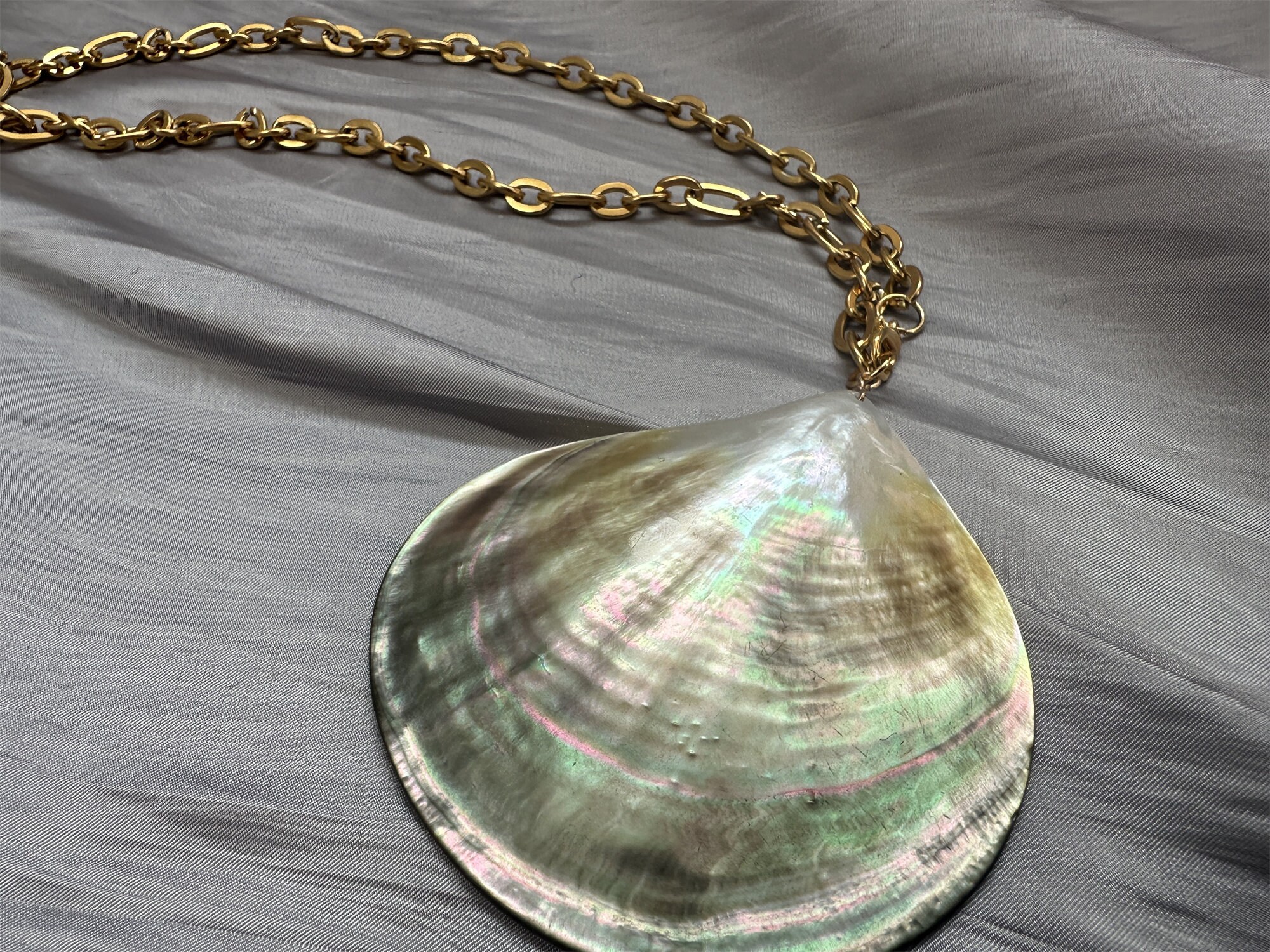 Seashell Necklace,large Shell Necklace,natural Shell Pendant Necklace ...