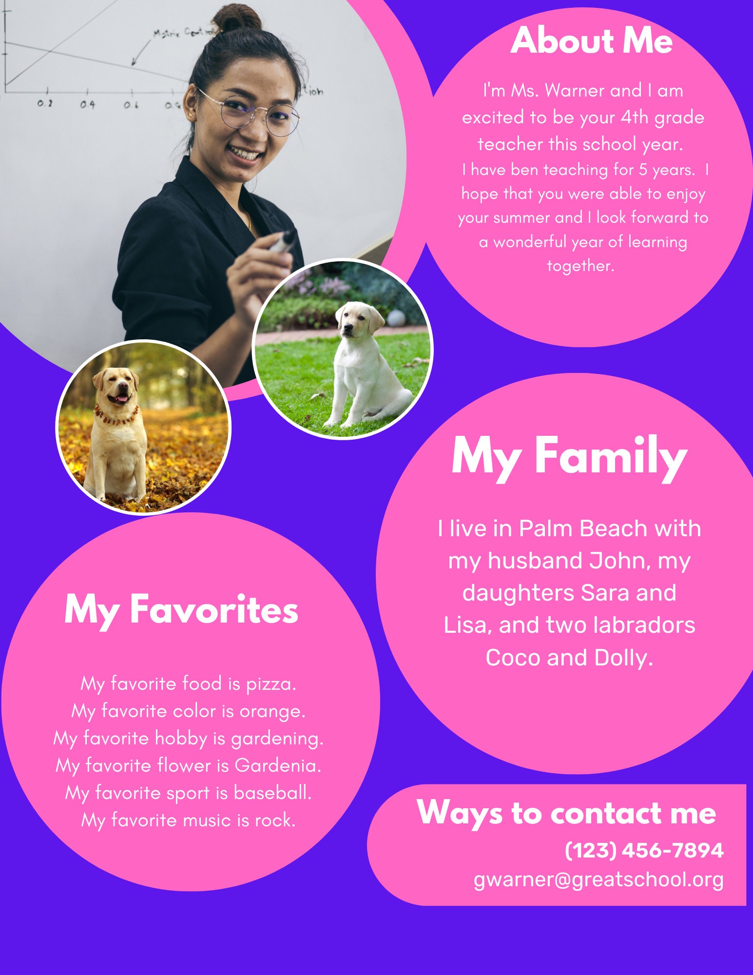 A A MEET the TEACHER Back to School Editable Template Sustainable CANVA ...