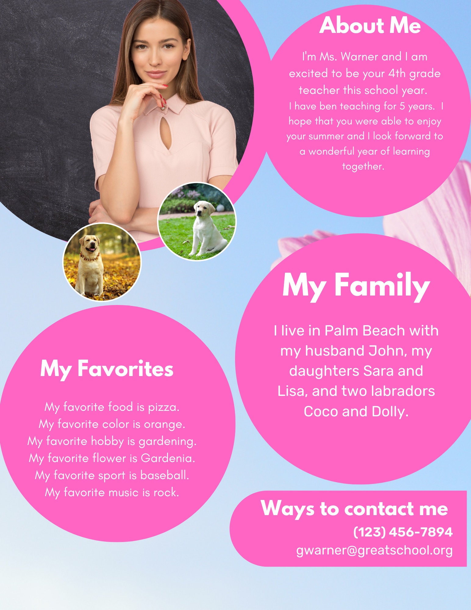 A A MEET the TEACHER Back to School Editable Template Sustainable CANVA ...