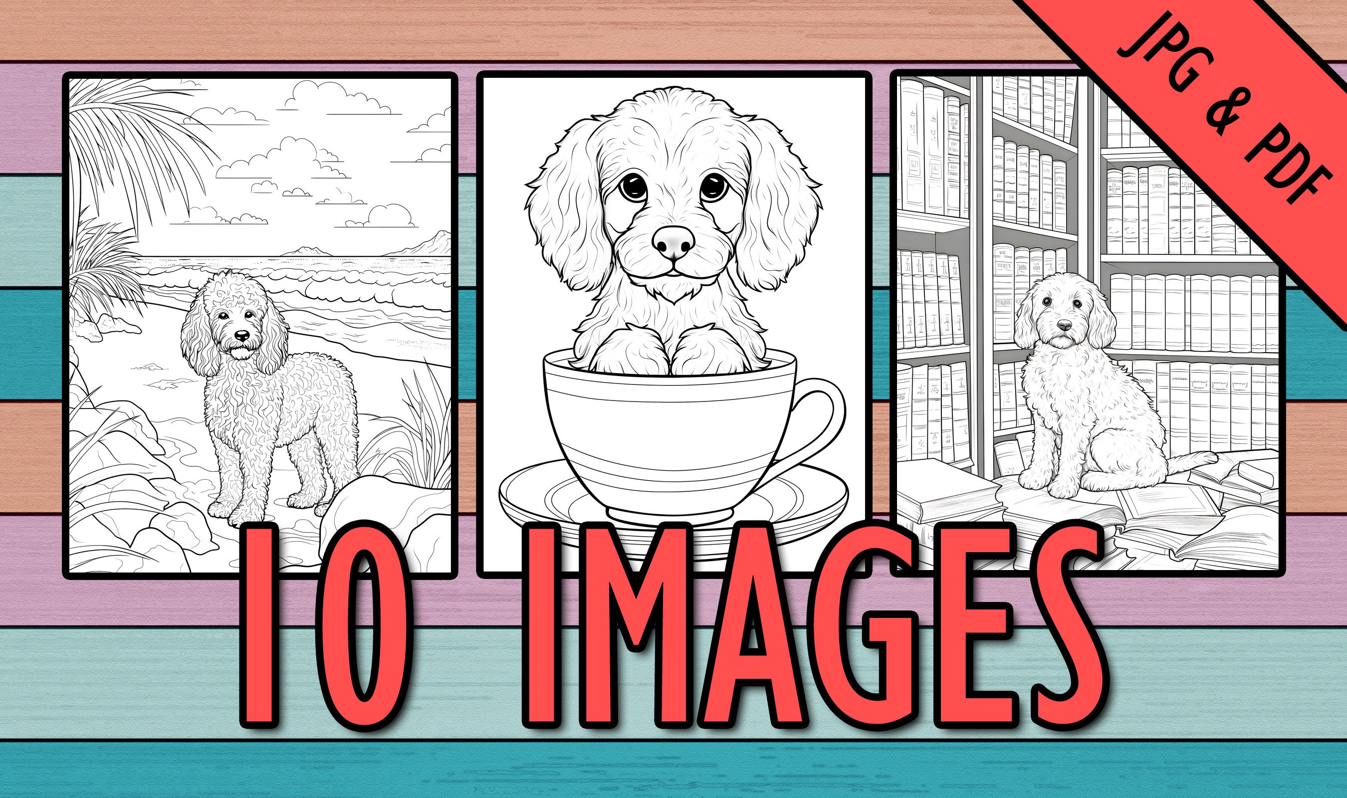 Cockapoo Coloring Pages