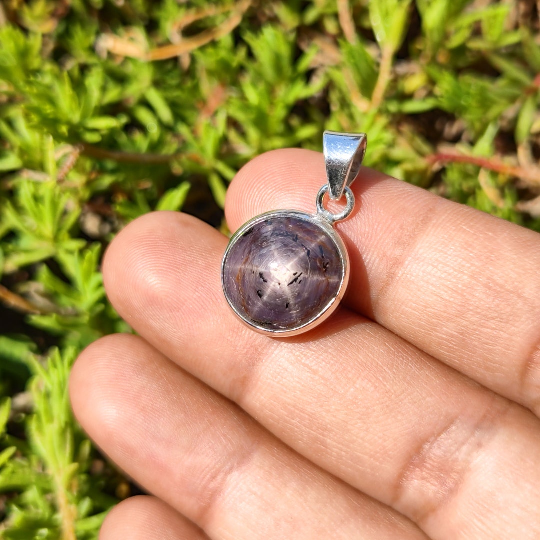 RUBY Star Ruby Pendant Natural Star Ruby Crystal Flashy Star Ruby Star ...