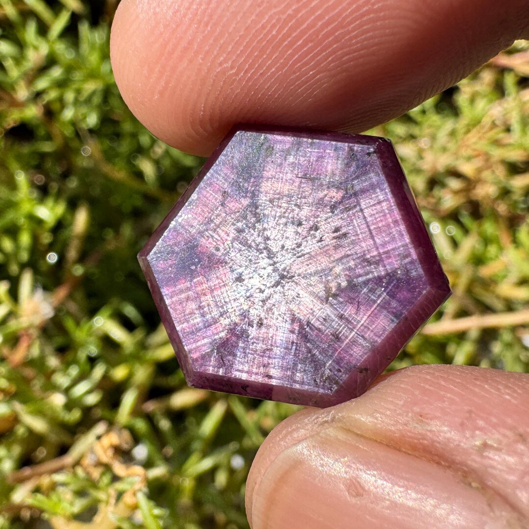 Trapiche Ruby - Star Ruby - Natural Star Ruby Crystal - Flashy Star ...