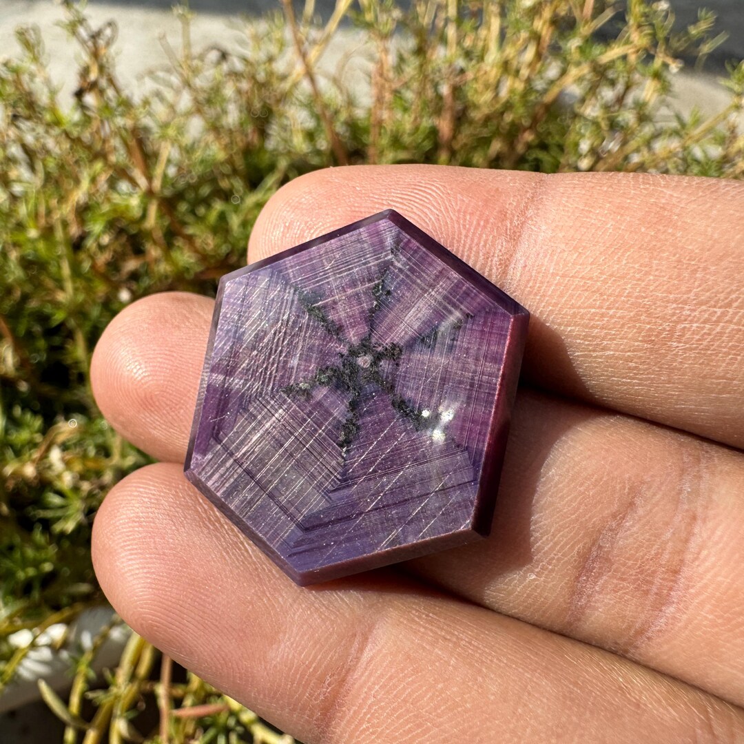 Trapiche Ruby - Star Ruby - Natural Star Ruby Crystal - Flashy Star ...