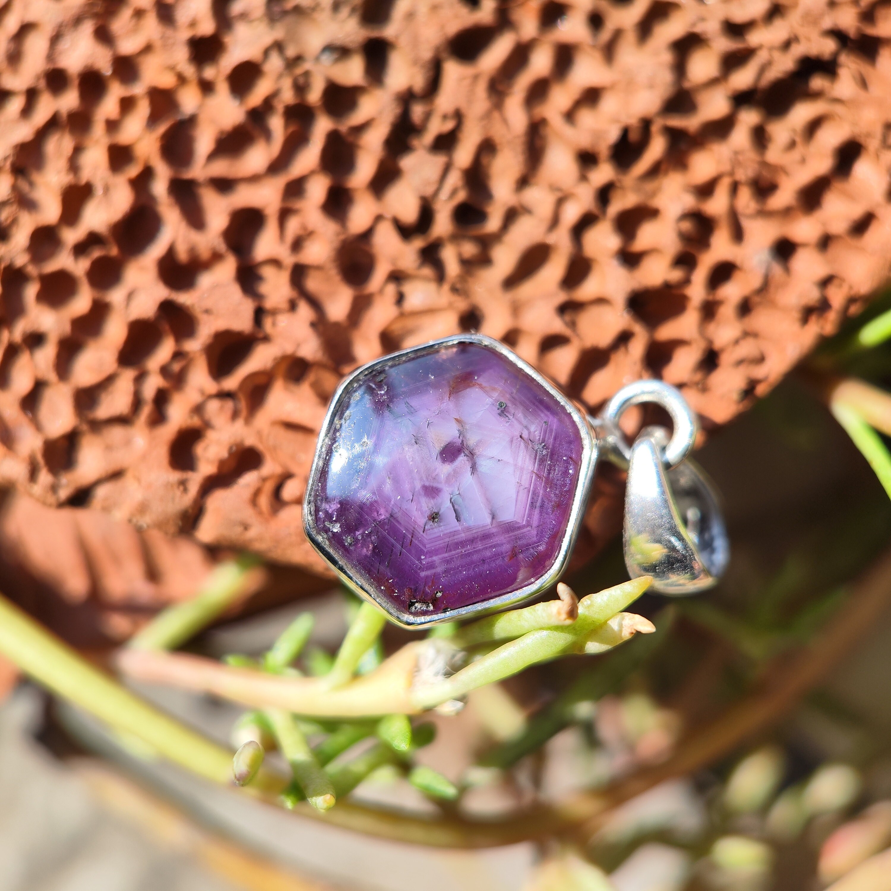 RUBY Star Ruby Pendant Natural Star Ruby Crystal Flashy - Etsy