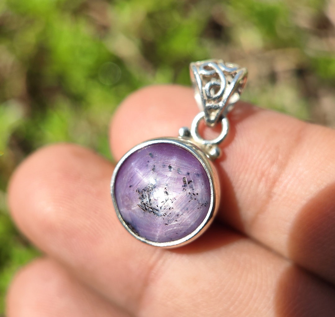 RUBY - Star Ruby Pendant - Natural Star Ruby Crystal - Flashy Star Ruby ...