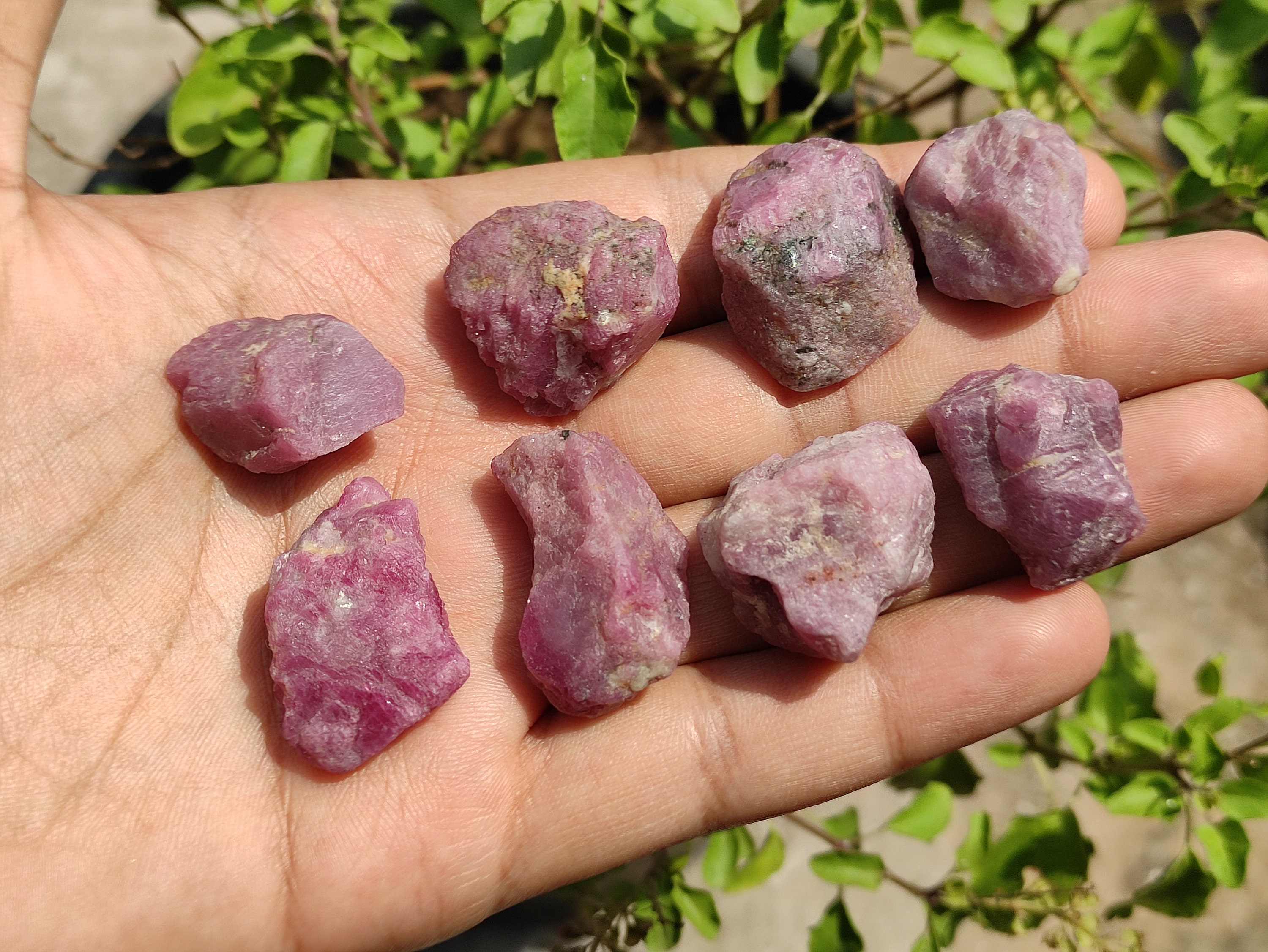 Pink Sapphire Crystals Rough Natural Raw Pink Sapphire | Etsy