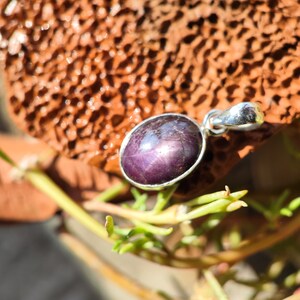 RUBY Star Ruby Pendant Natural Star Ruby Crystal Flashy - Etsy