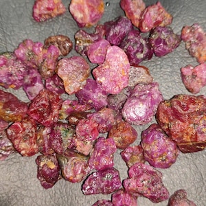 Natural African Ruby Rough Raw Ruby Crystals Loose Stones Untreated ...