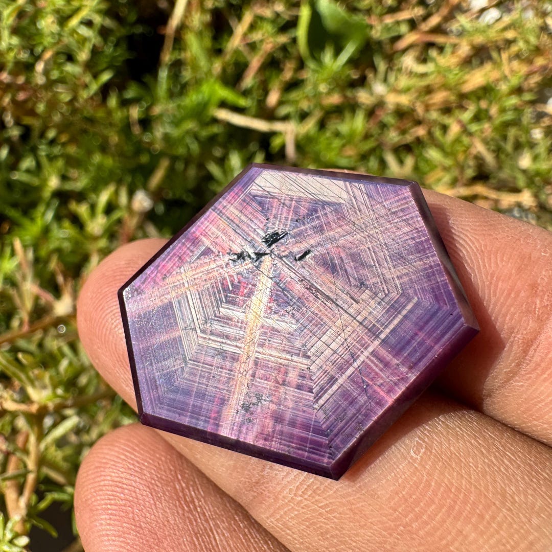 Trapiche Ruby - Star Ruby - Natural Star Ruby Crystal - Flashy Star ...