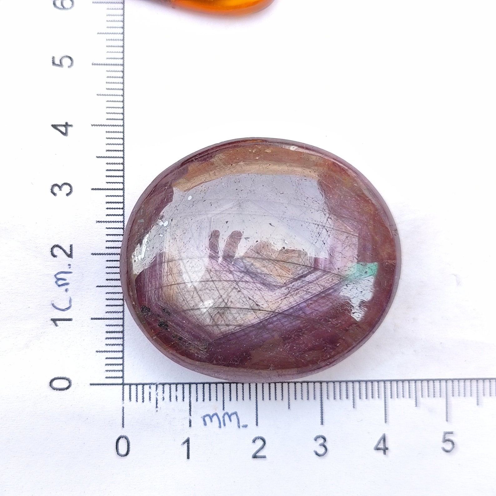 RUBY - Silky Star ruby cabochon - natural star ruby crystal - jewellery making supply - star ...