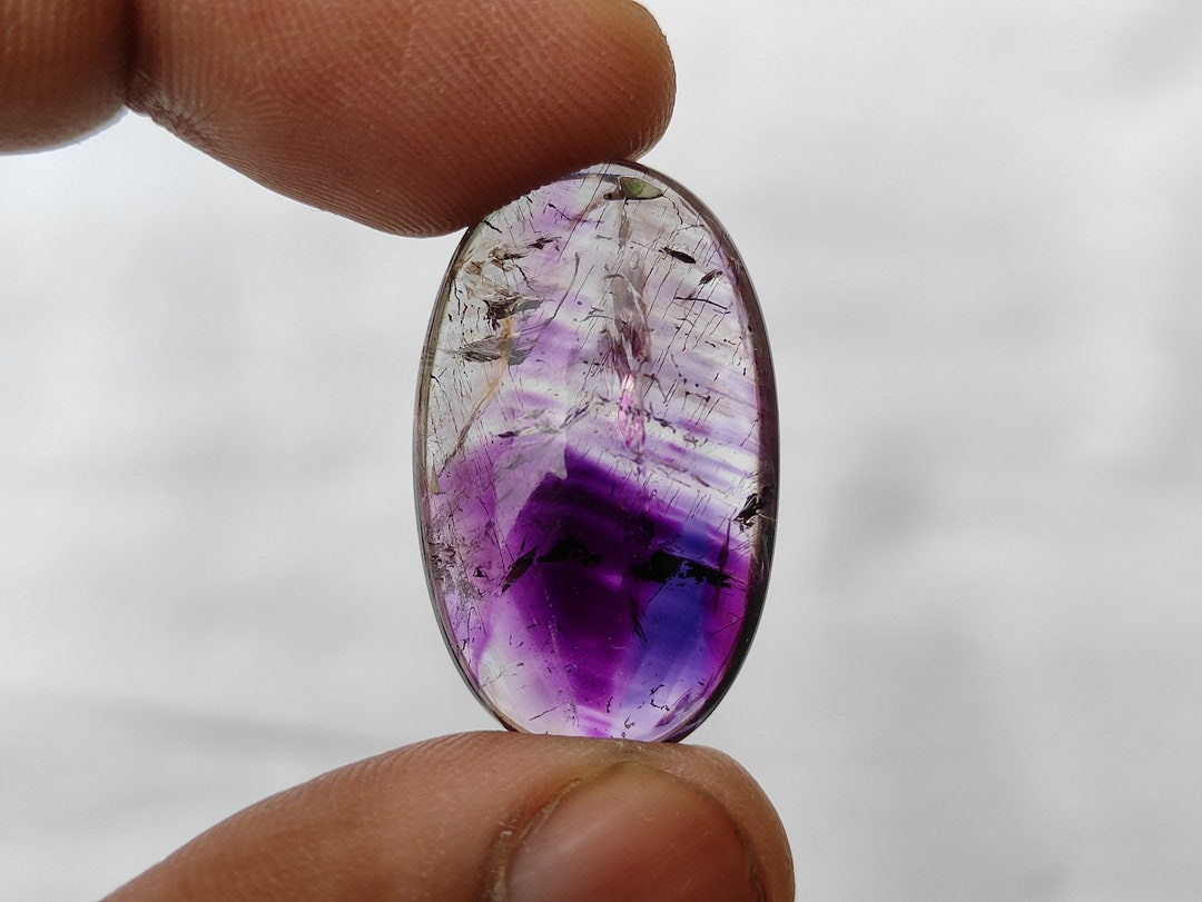 Amethyst Cabochon, Lepidocrocite, Hematite, Geothite Inclusions, Rare ...