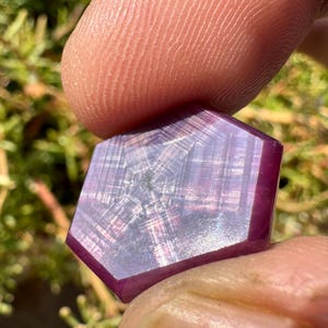Trapiche RUBY - Flashy Star Ruby - Natural Star Ruby Crystal - Portal ...