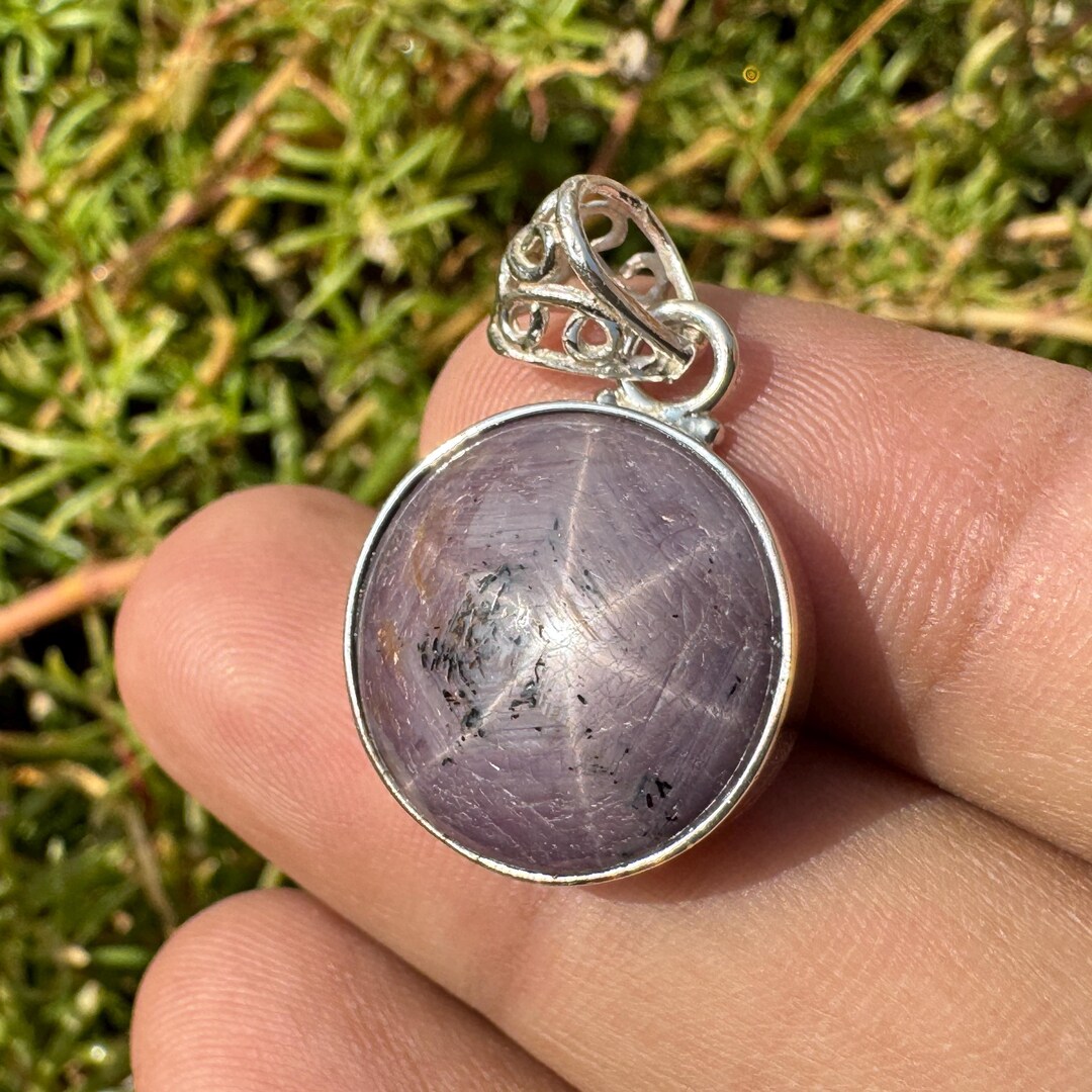 RUBY - Star Ruby Pendant - Natural Star Ruby Crystal - Flashy Star Ruby ...