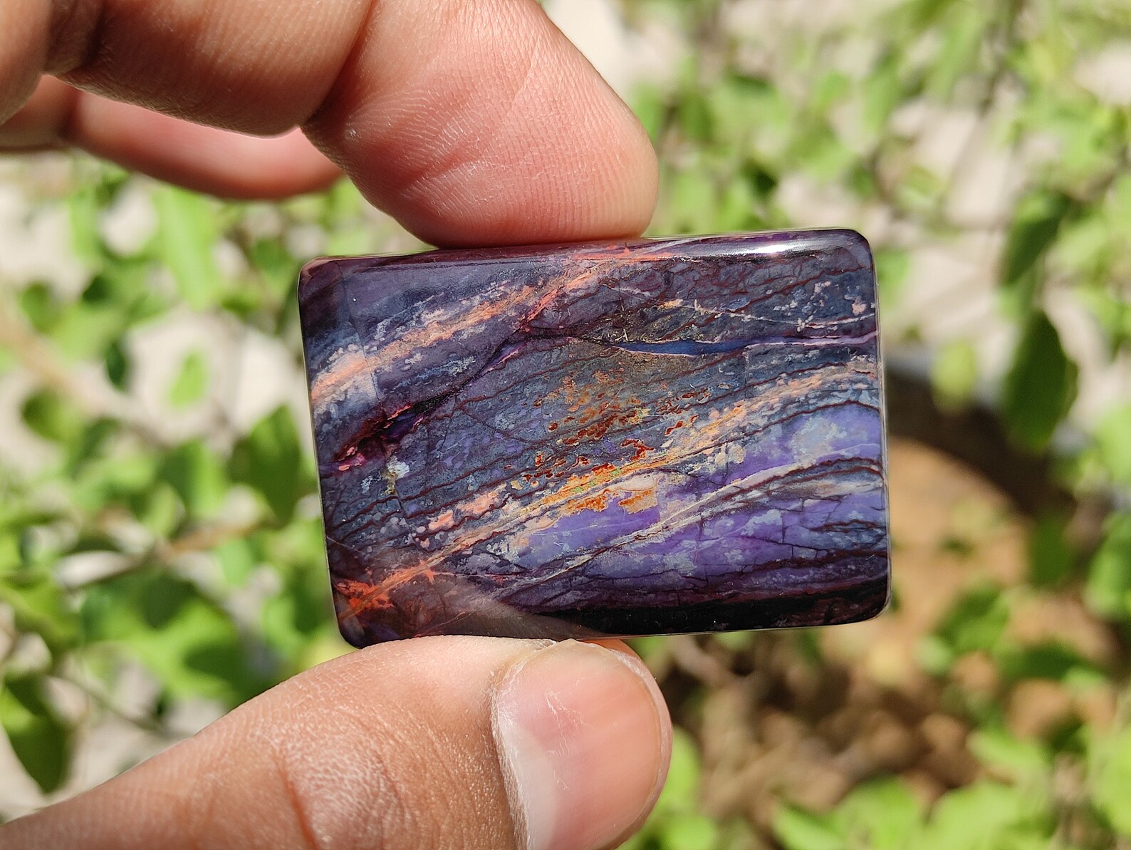 SUGILITE CABOCHON Sugilite Crystal Stone blue dendritic | Etsy