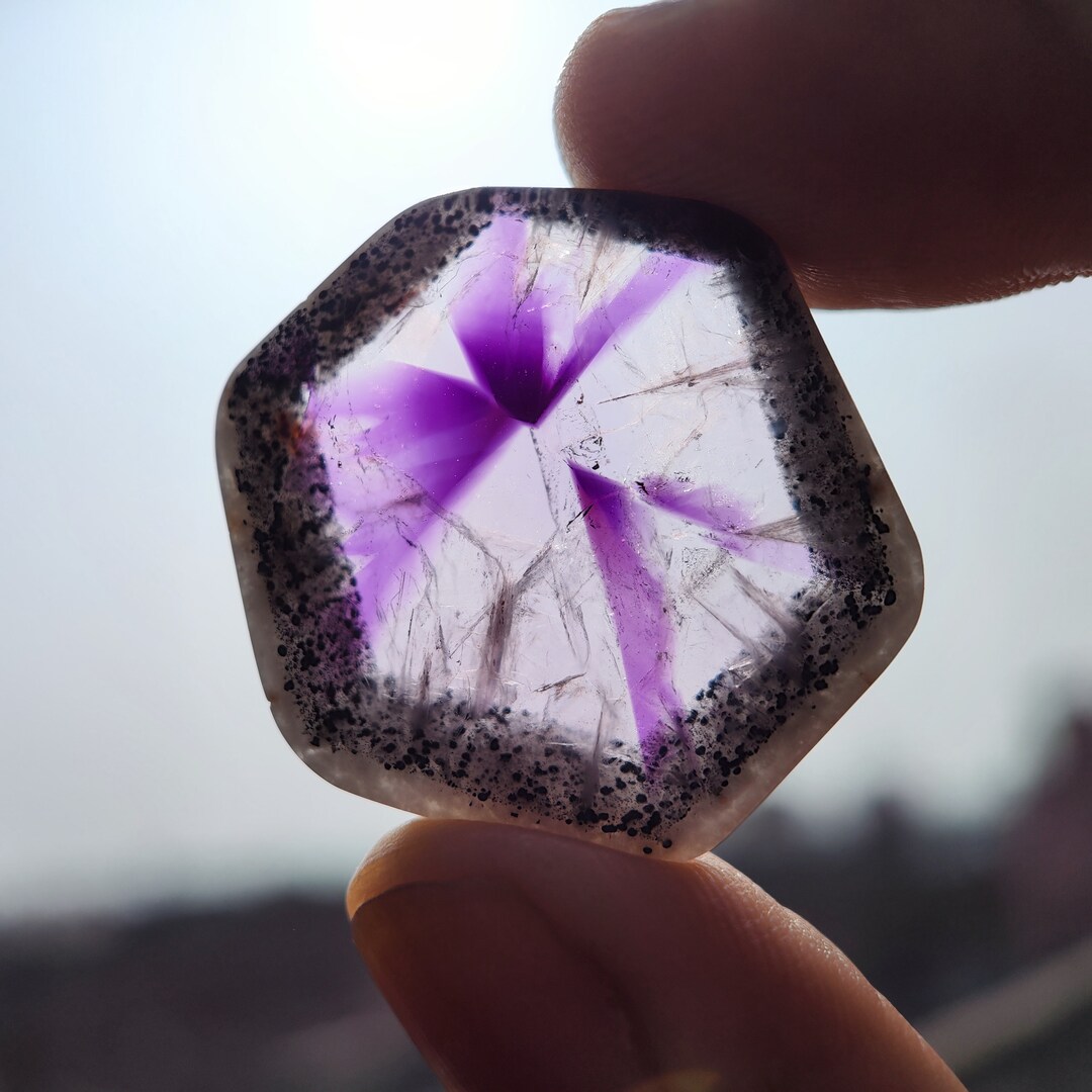 Phantom Trapiche Amethyst - Red Phantom Amethyst Portal Amethyst - Rare ...