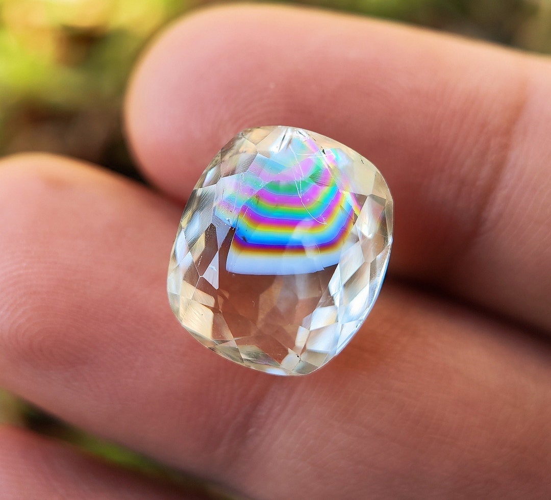 KUNZITE Faceted Crystal Spodumene, Triphane Green Kunzite Crystal ...