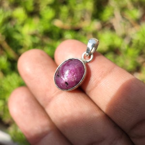 RUBY - Star Ruby Pendant - Natural Star Ruby Crystal - Flashy Star Ruby - Star Ruby - Corundum ...