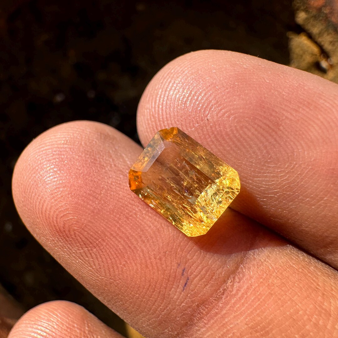 Imperial Topaz Cut - Natural Imperial Topaz Crystal - Golden Topaz ...