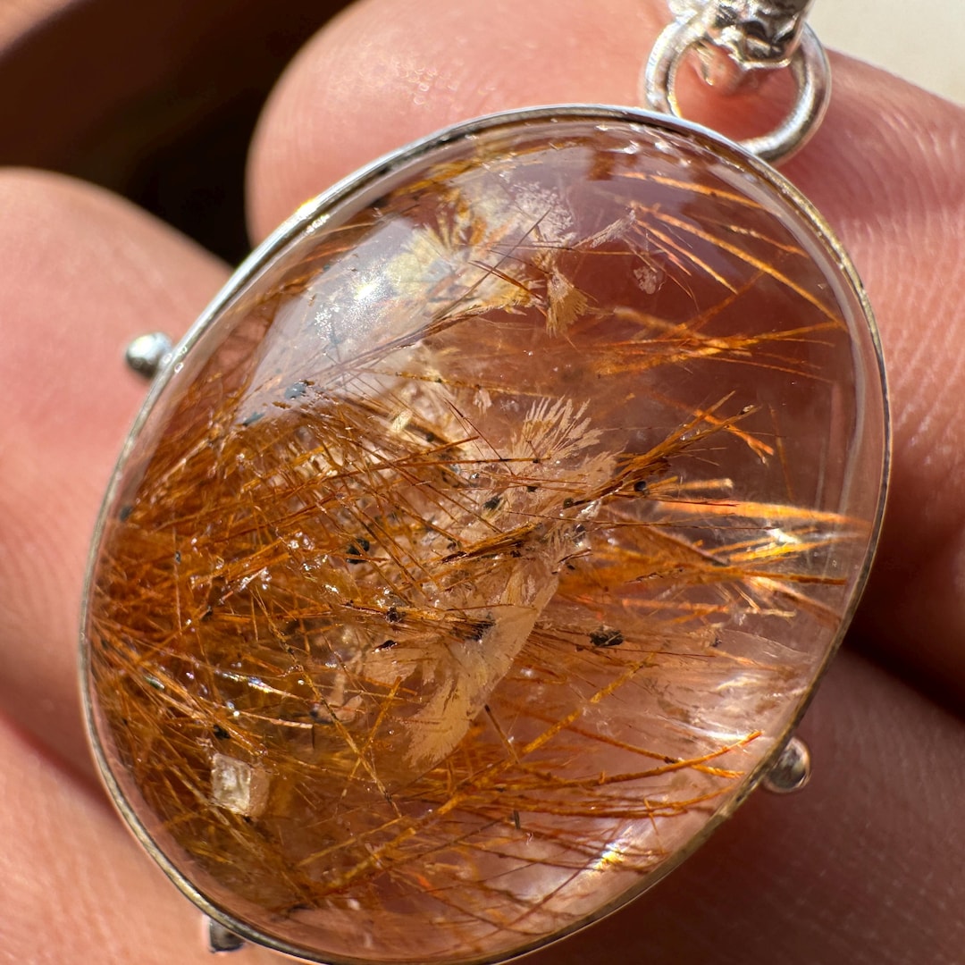 Quartz With Sagenitic Red Rutile From Brazil. Sagenite Rutile is the ...