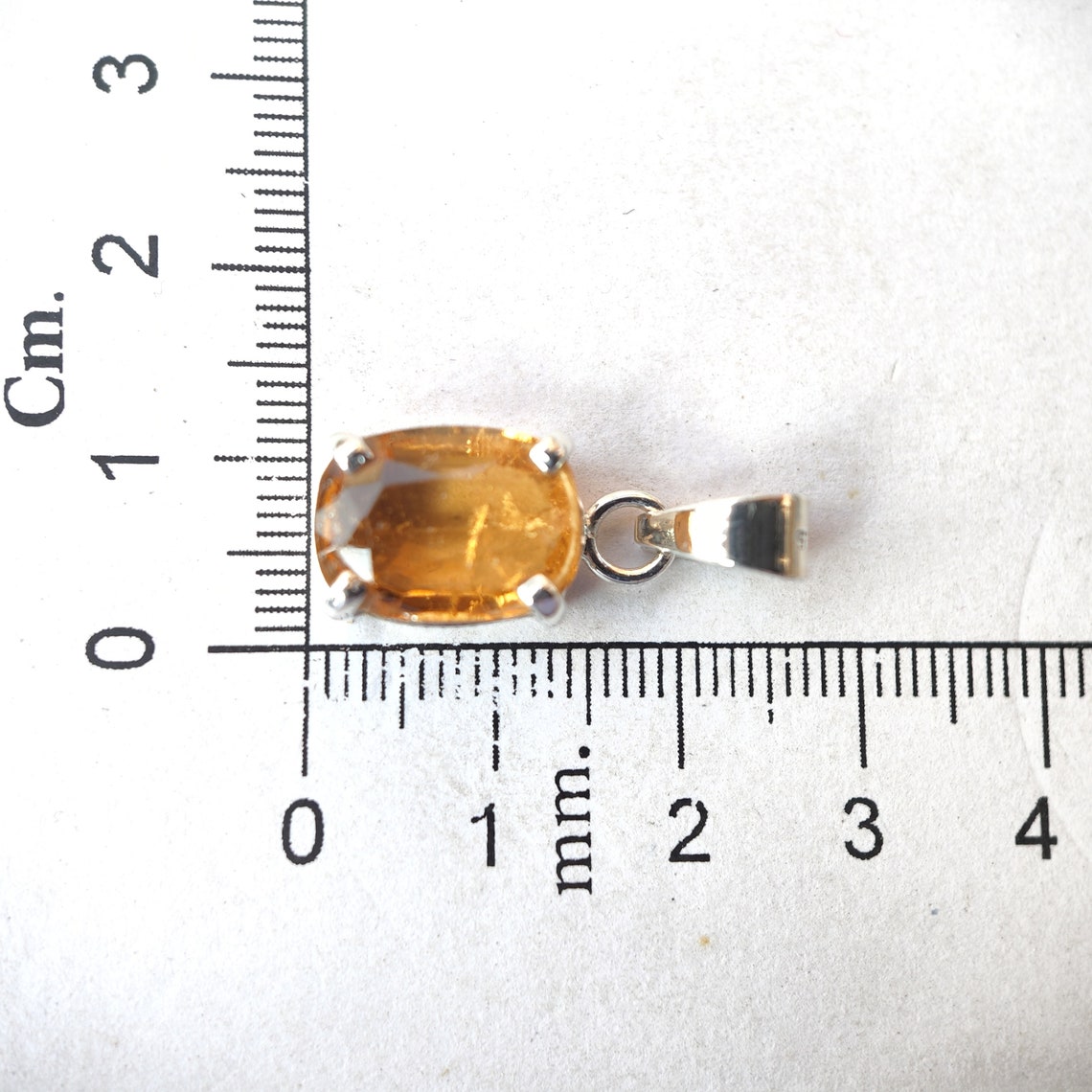 Imperial Hessonite Garnet Faceted Pendant - Golden Hessonite Garnet ...
