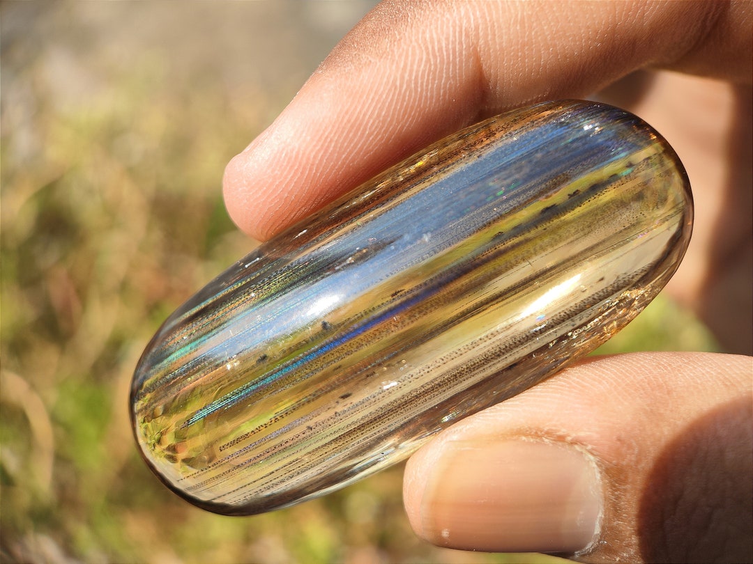 Rainbow SCAPOLITE - Iridescent Scapolite - Scapolite Crystal - Rainbow ...