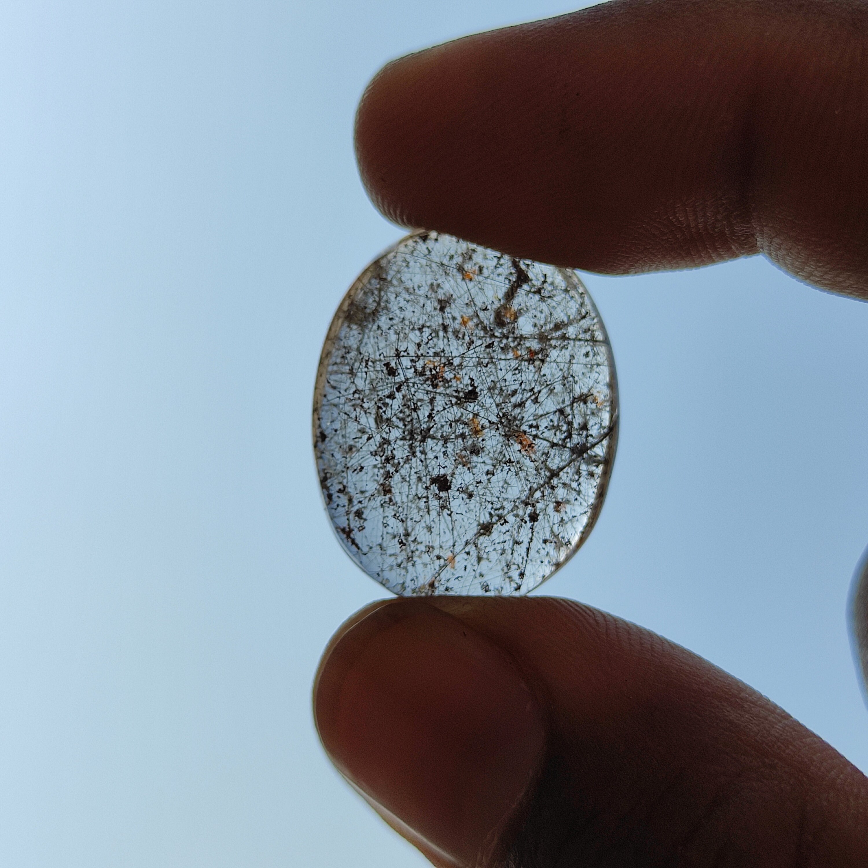 Quartz With Sagenitic Red Rutile From Brazil. Sagenite Rutile - Etsy
