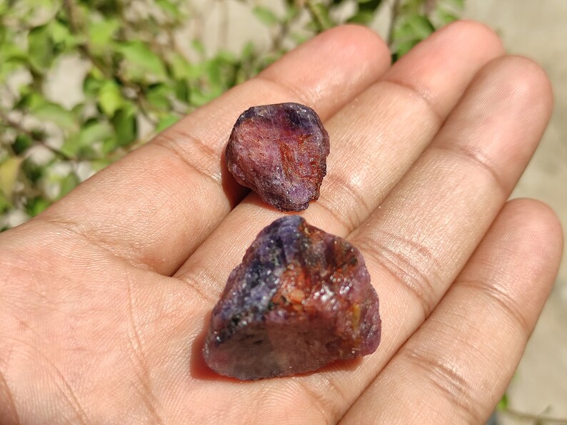 Corundum Sapphire Rough Crystal Watermelon Ruby Sapphire | Etsy