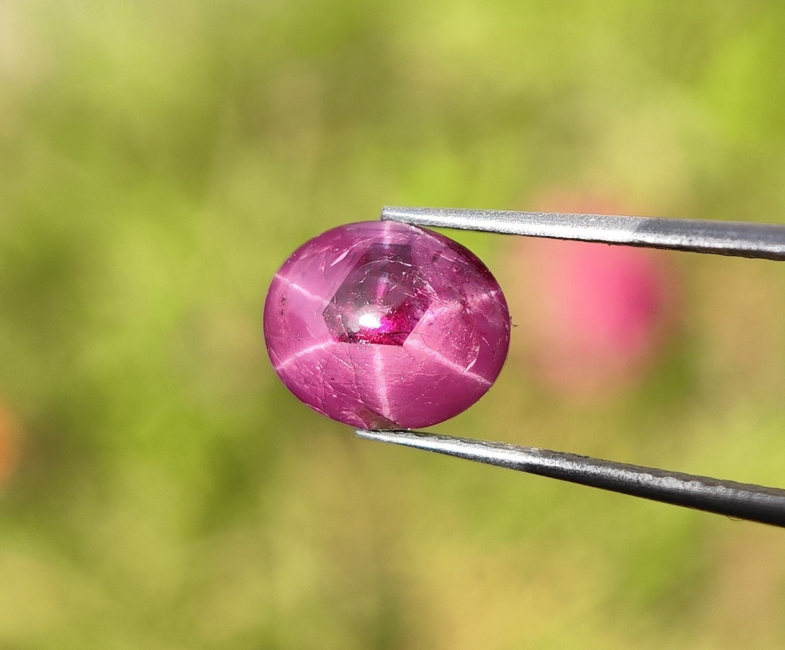 RUBY - Star Ruby Cabochon - Natural Star Ruby Crystal - Jewellery ...