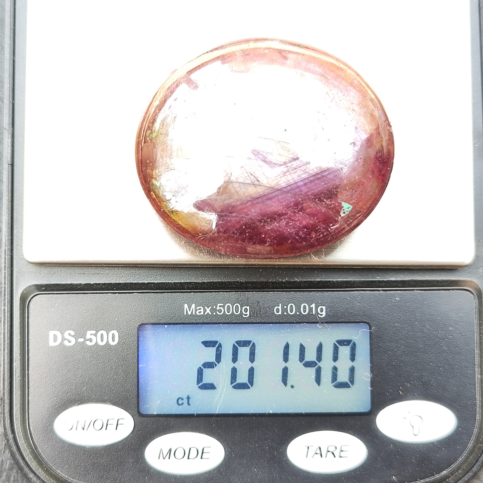 RUBY - Silky Star ruby cabochon - natural star ruby crystal - jewellery making supply - star ...