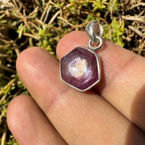 RUBY - Star Ruby Pendant - Natural Star Ruby Crystal - Flashy Star Ruby - Star Ruby - Corundum ...