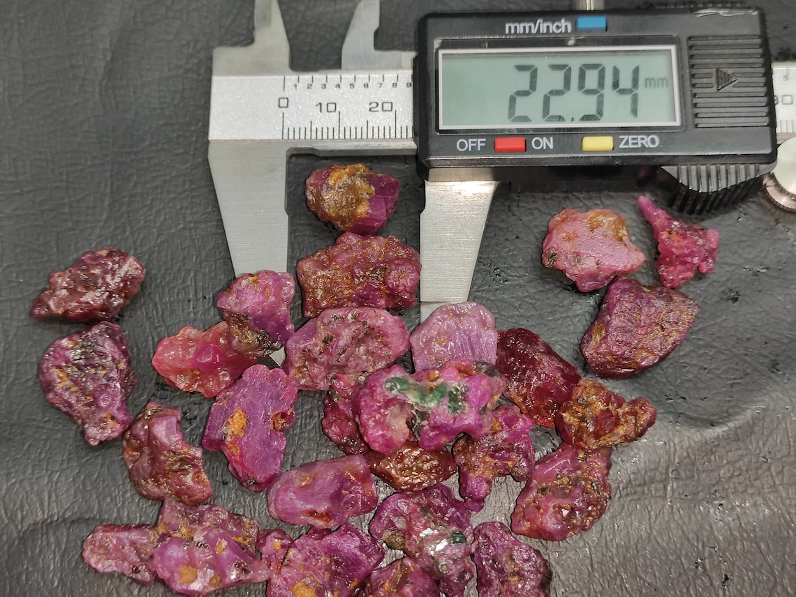 Natural African Ruby Rough raw ruby crystals loose stones | Etsy