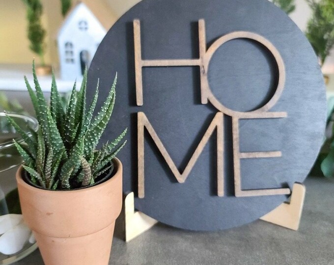 Minimalist Round Home Sign - Etsy