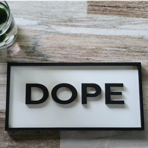 Dope Wall Sign - Etsy