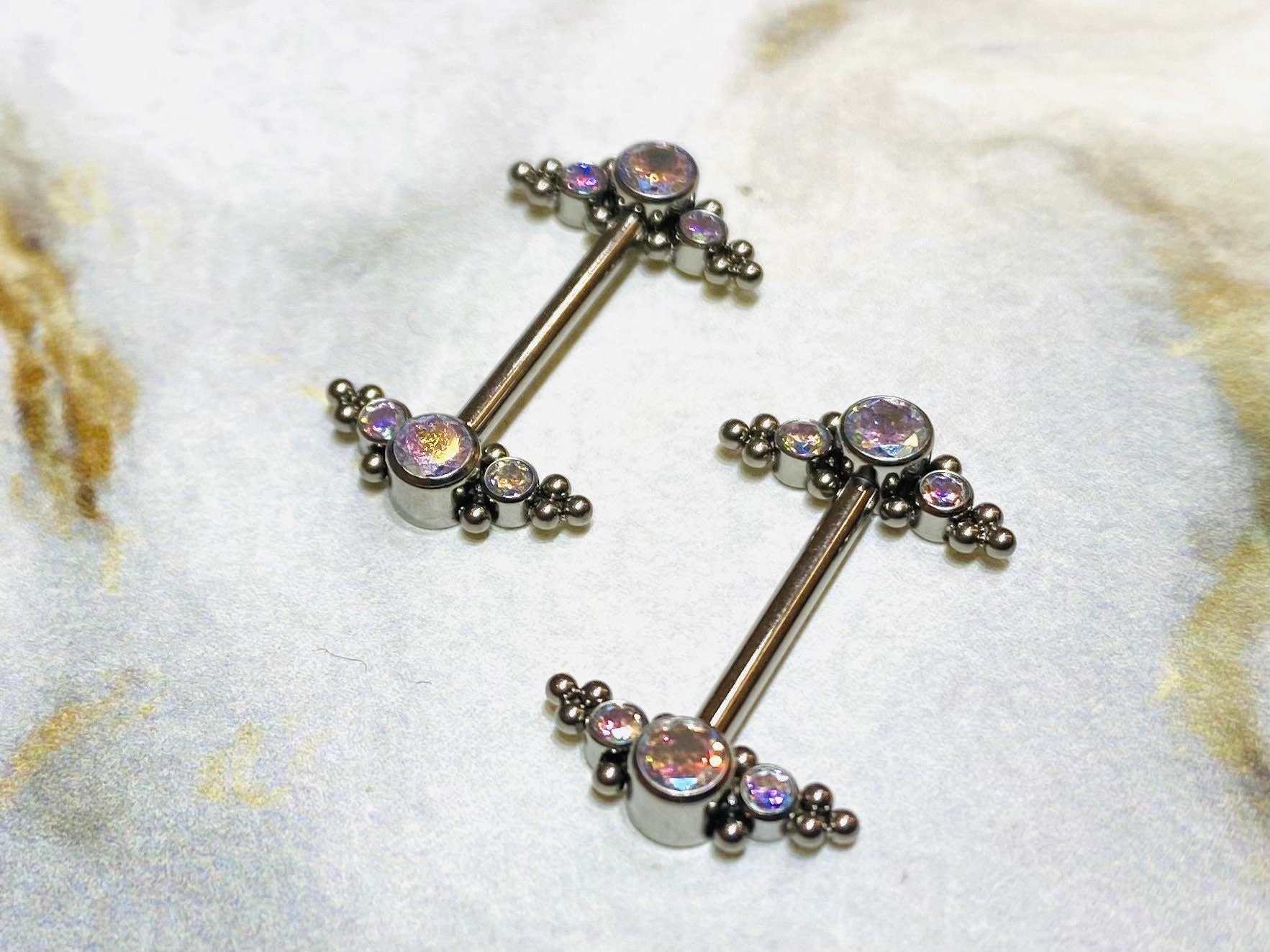 14G Pair of Implant Grade Titanium Internally Threaded - Etsy