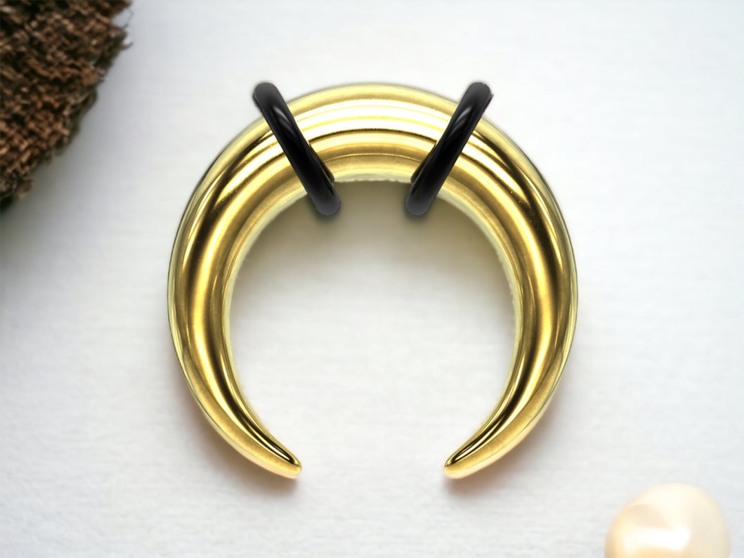 14G Gold Septum Pincher Ring Septum Stretcher Septum Hoop - Etsy