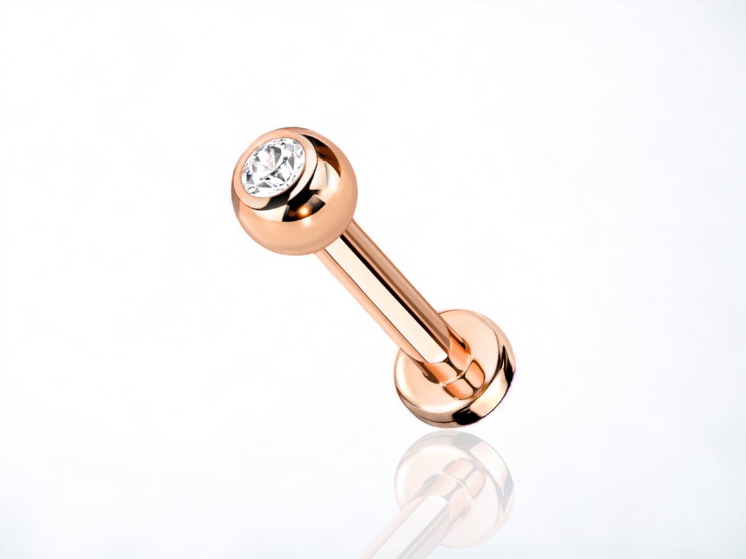 Implant Grade Titanium Flat Back Labret Monroe Conch Daith Cartilge ...