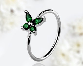 Green Nose Ring - Etsy