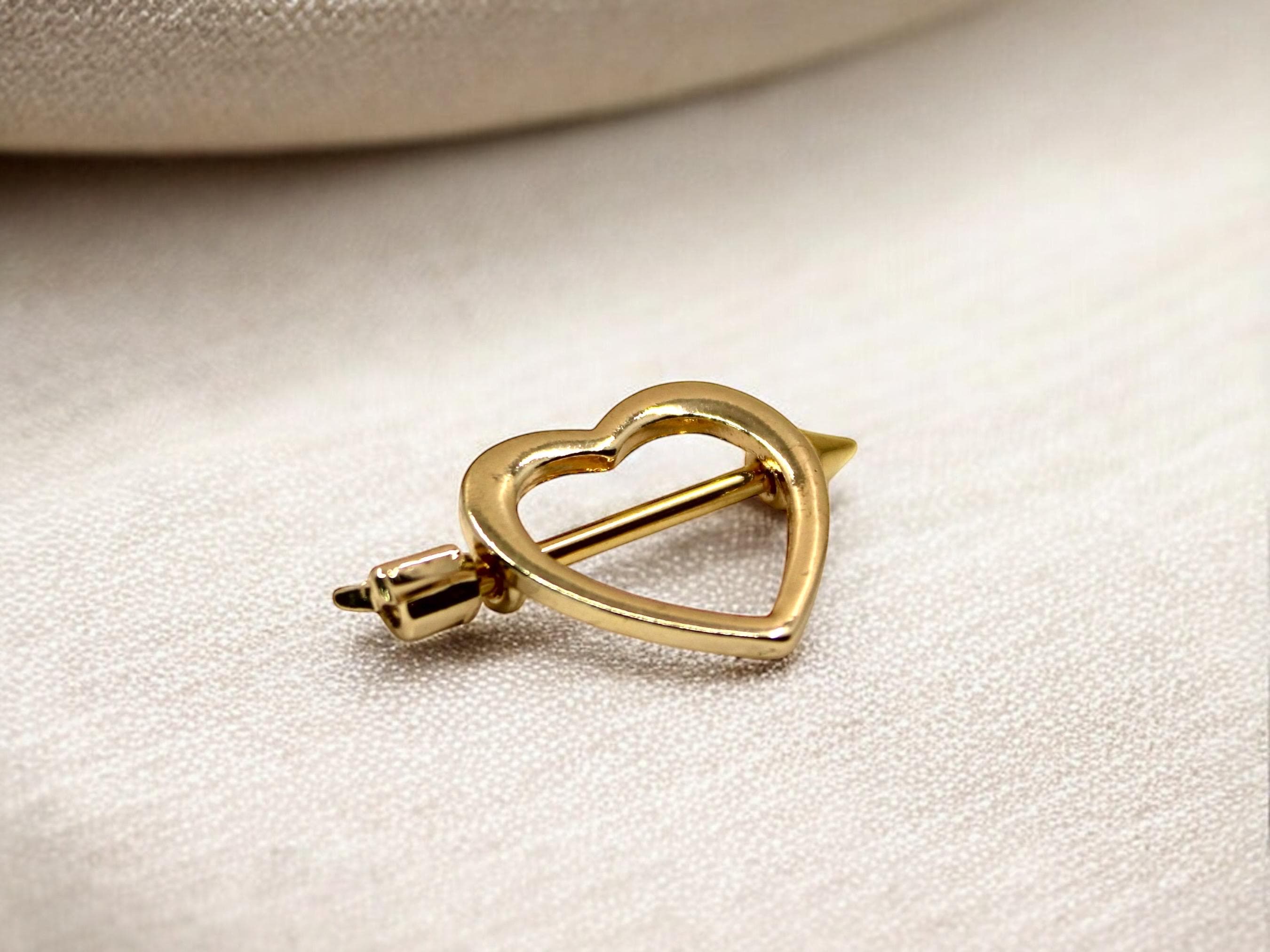 14G Gold Amor Herz Nipple Shield Barbells. Brustwarzenpiercings. Nippel Schmuck. Nippel Ringe. Etsy