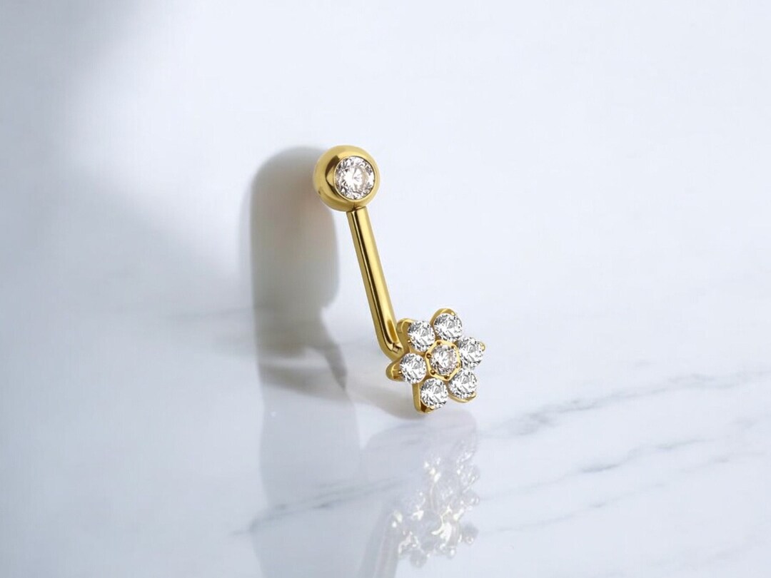 Flower VCH Piercing, Floral Decor Sparkle Christina Piercing Jewelry ...