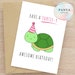 Cute Turtle Happy Birthday Card Instant Digital Download - Etsy