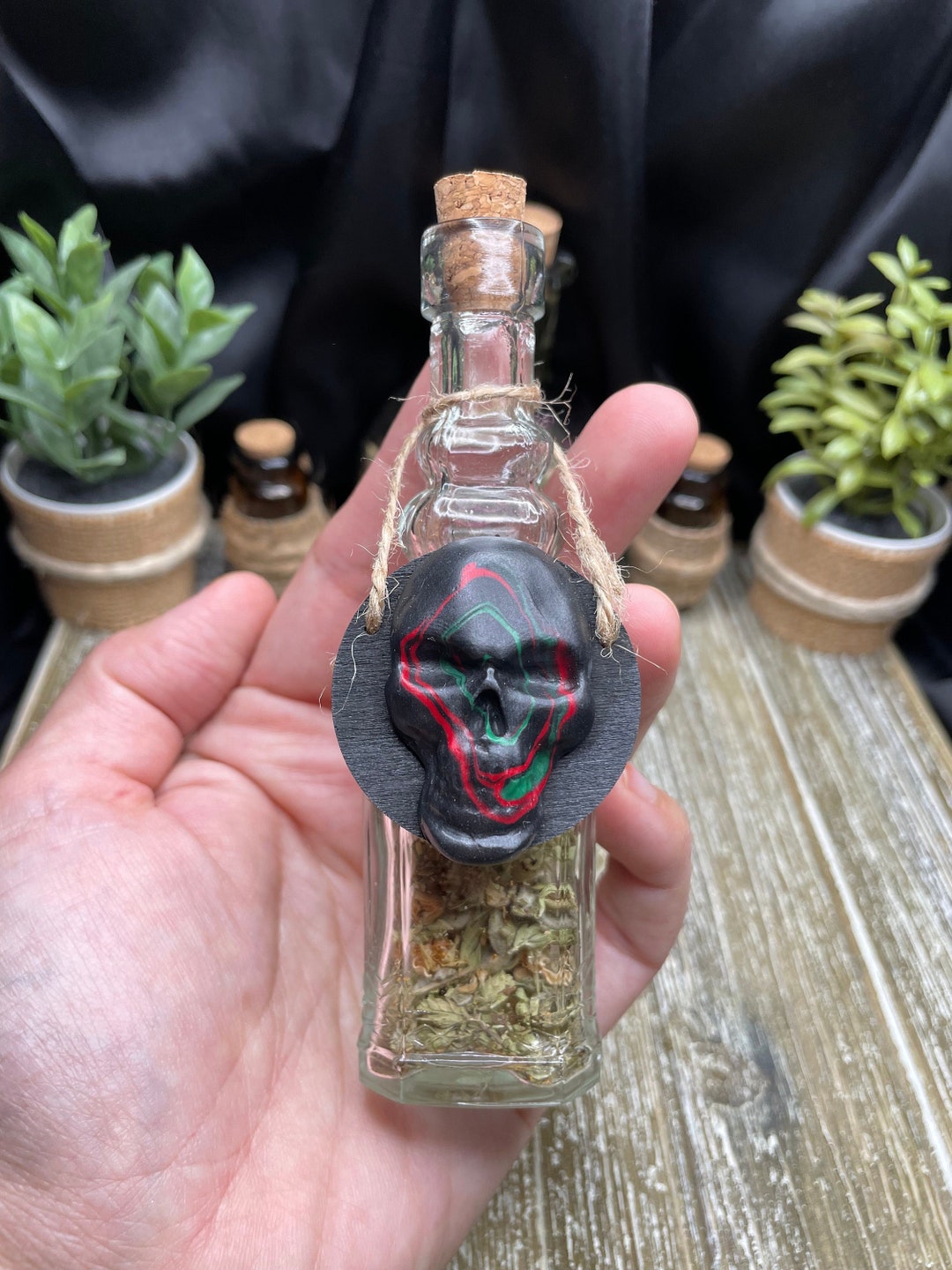 Handmade Potion Bottle: Gothic Pagan Altar Decoration - Etsy