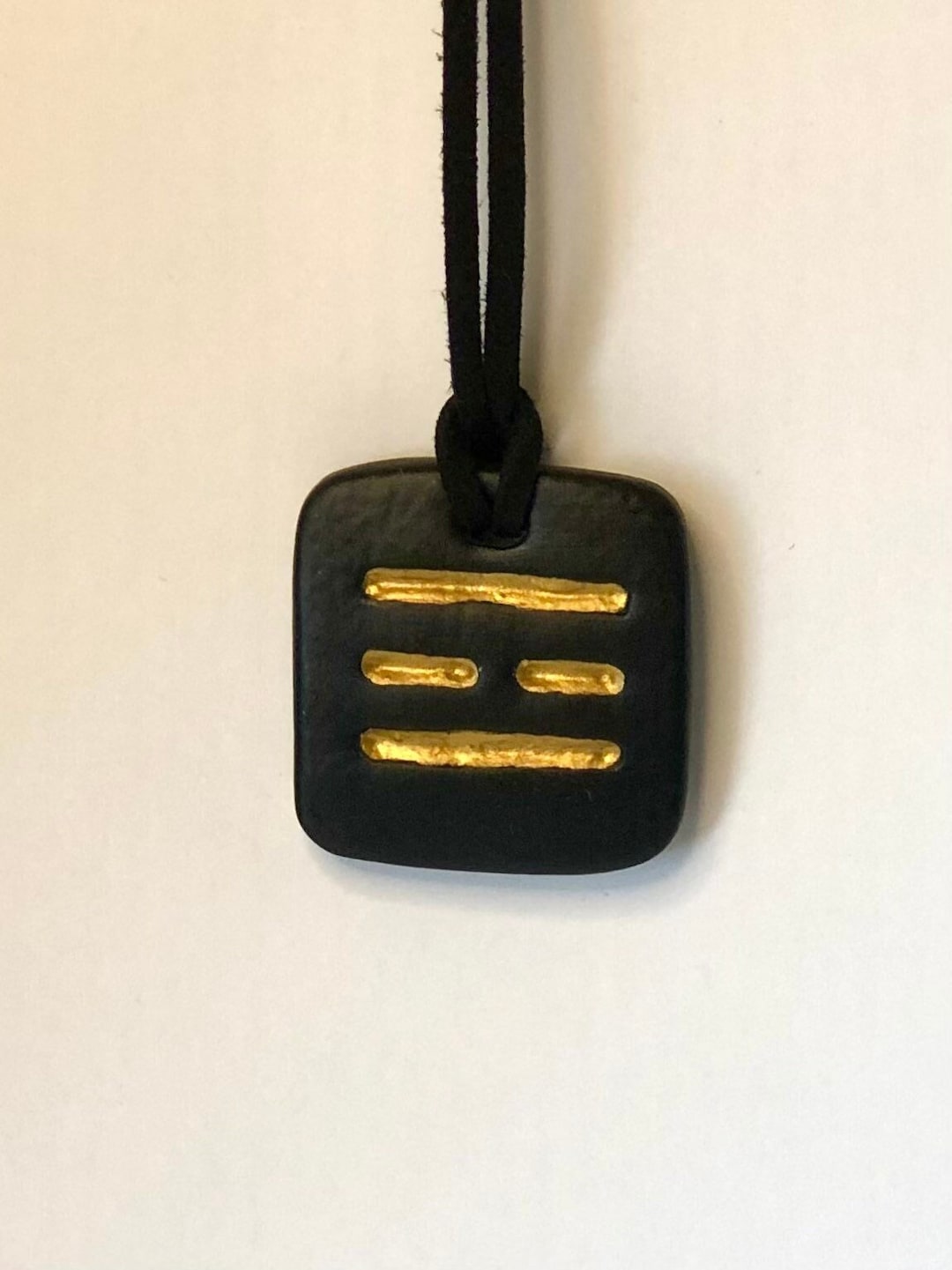 Fire li Trigram/i-ching Pendant, Handmade Taoist Necklace for I-ching ...