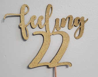 22 Birthday Cake | Etsy