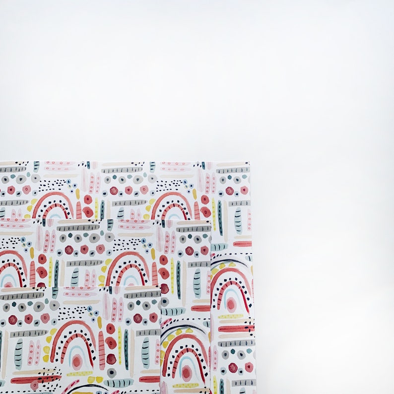 Gift Wrapping Paper Abstract Shapes Gift Wrapping Set of 5 Designs A2 ...