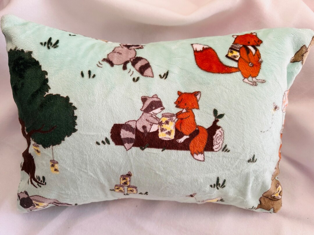 Fireflies & Woodland Creatures Minky Toddler/infant/accent Pillow 14 by ...