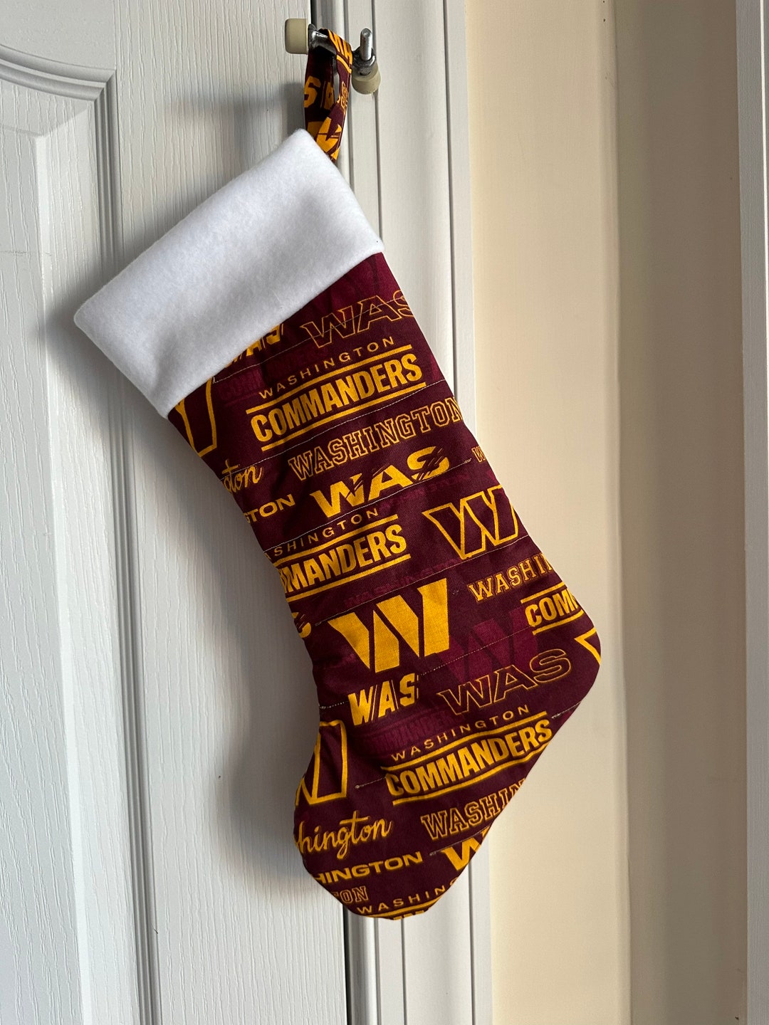 Washington Commanders Christmas Stocking Ready to Personalize Handmade ...