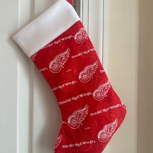 Detroit Red Wings Christmas Stocking Free Personalization - Etsy