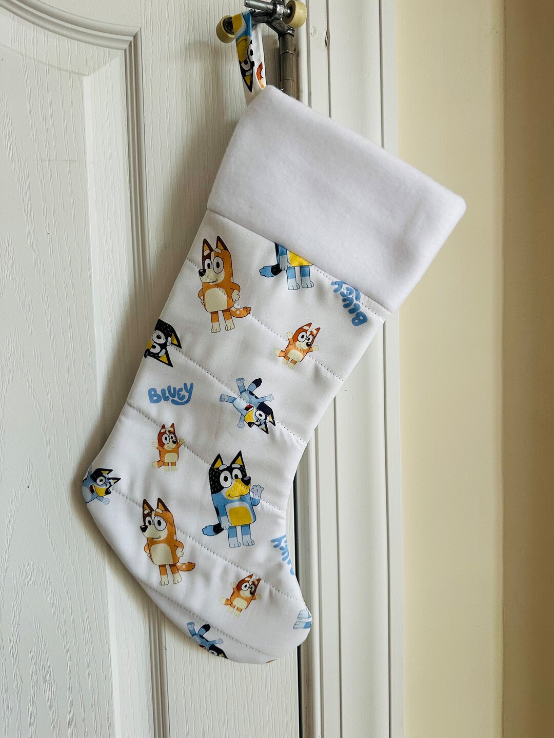 Bluey Christmas Stocking Handmade Ready to Personalize - Etsy