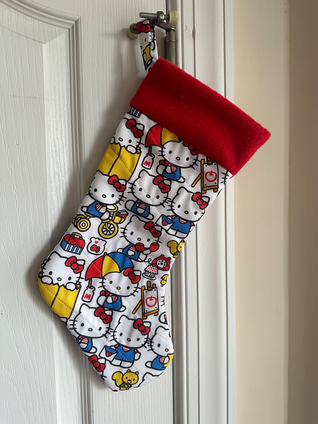 Hello Kitty Christmas Stocking Free Personalization - Etsy