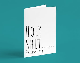 Holy Shit....you Graduated Funny Greeting Card With Envelope - Etsy